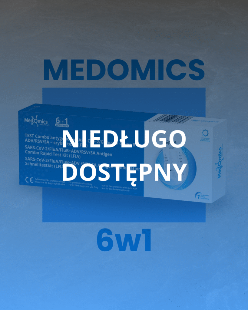 Test Medomics COMBO 5w1 6w1 - COVID, Grypa A/B, ADV, RSV, SA
